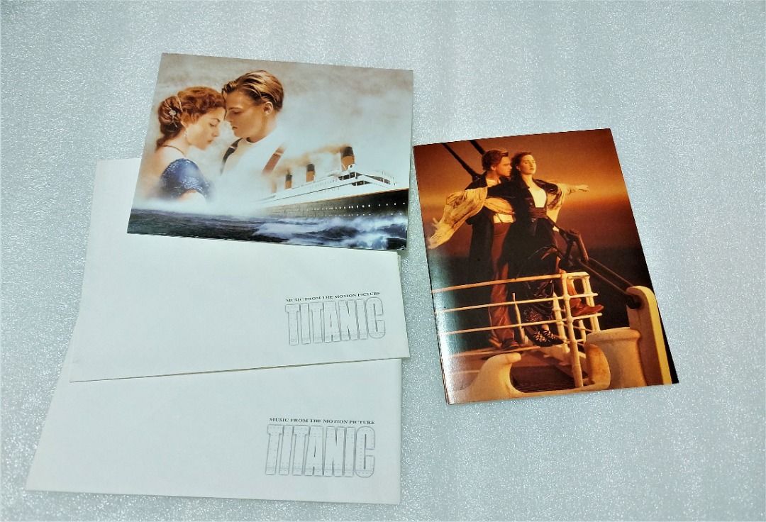 首批特別版 Box set 明信片盒裝 Titanic 鐵達尼號 Leonardo DiCaprio Kate Winslet OST Original Sound Track Music ...