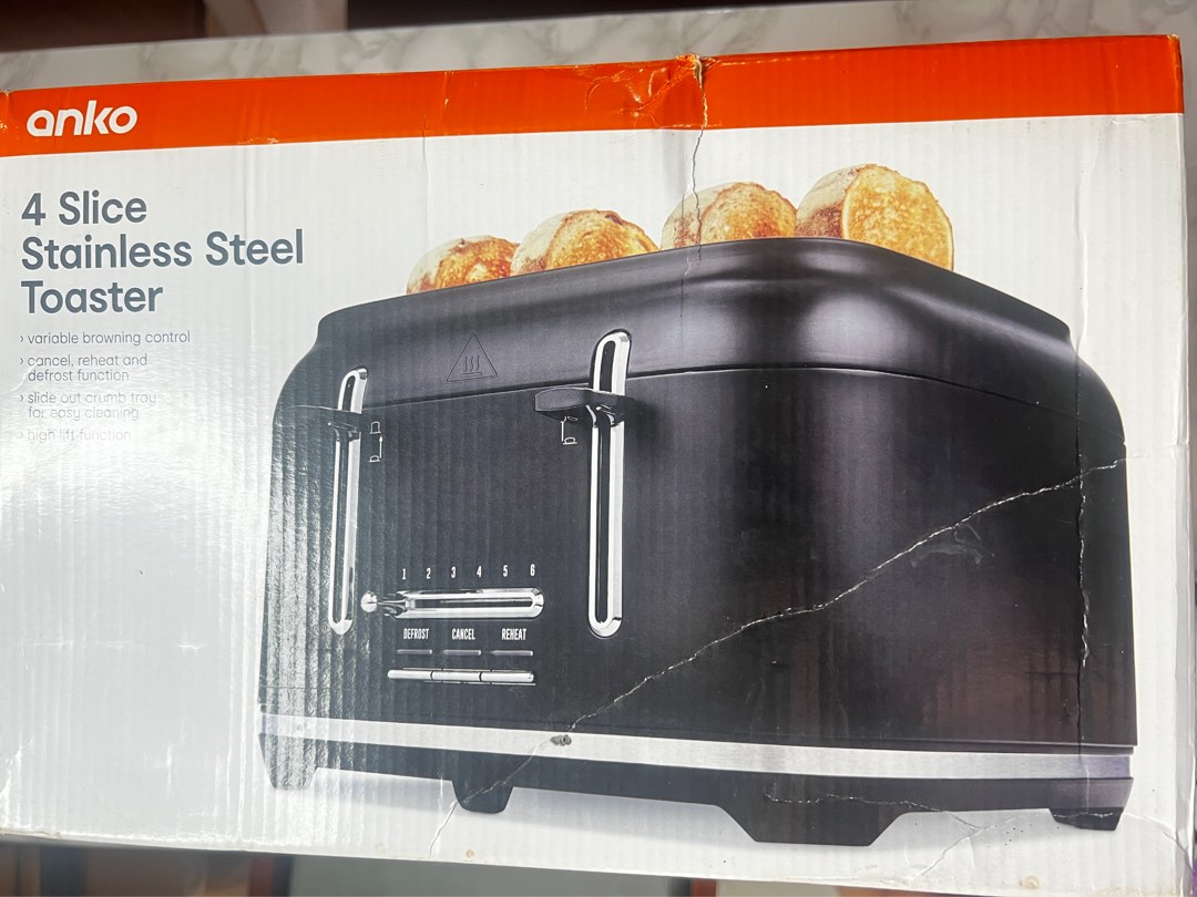 Anko Stainless Steel Toaster, TV & Home Appliances, Kitchen Appliances ...