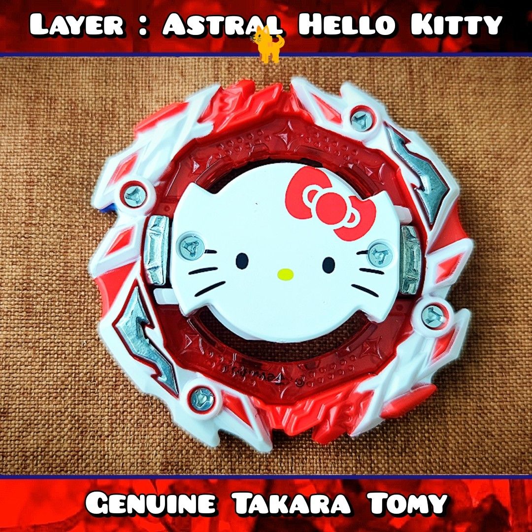 Astral Hello Kitty Over Revolve Dash Beyblade Takara Tomy, Hobbies ...