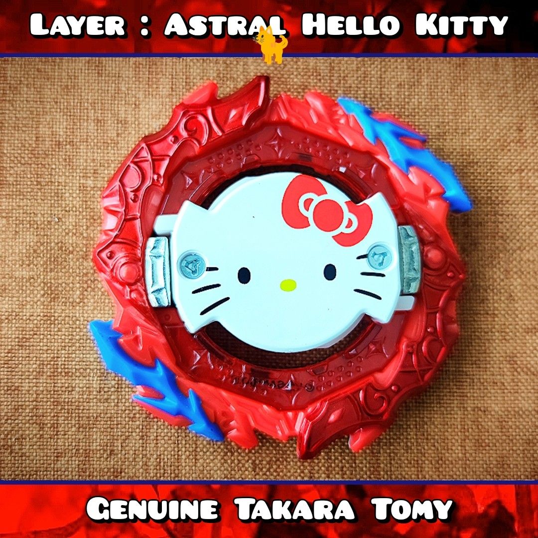 Astral Hello Kitty Over Revolve Dash Beyblade Takara Tomy, Hobbies ...