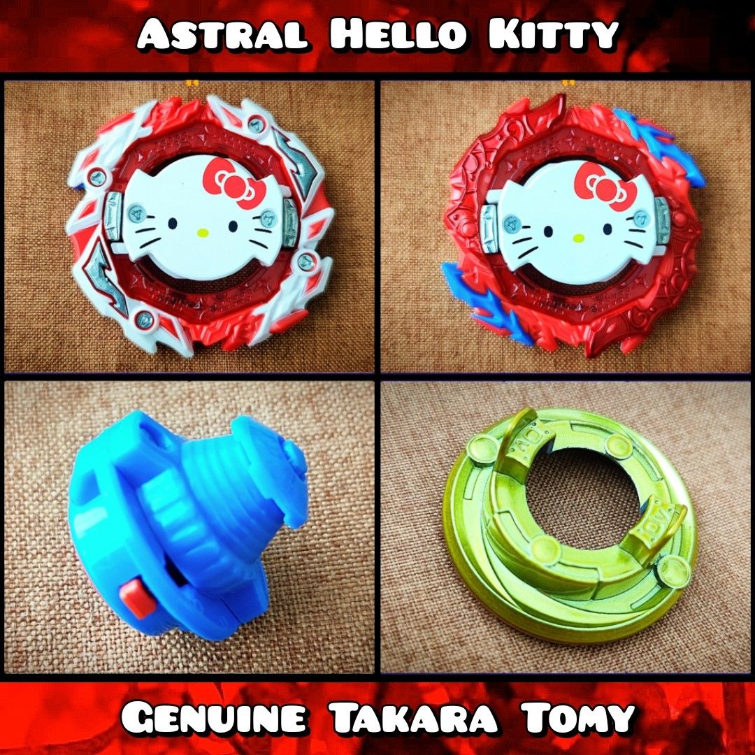 Astral Hello Kitty Over Revolve Dash Beyblade Takara Tomy, Hobbies ...