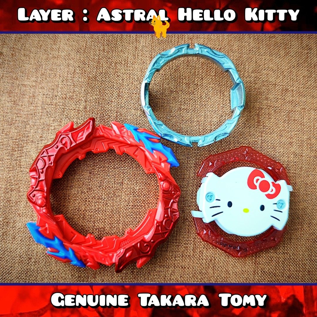 Astral Hello Kitty Over Revolve Dash Beyblade Takara Tomy, Hobbies ...