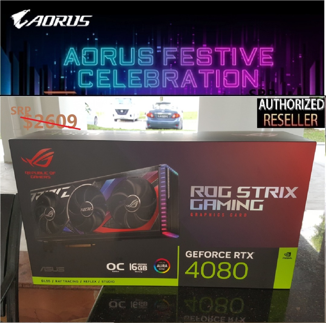 ASUS ROG Strix Nvidia GeForce RTX 4080 RTX4080 4080 16GB GDDR6X OC 16GB ...