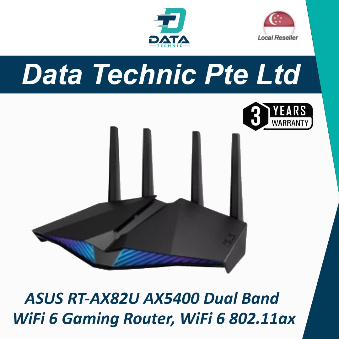 ASUS RT-AX82U AX5400 Dual Band WiFi 6 Gaming Router, WiFi 6 802.11ax, Computers & Tech, Parts ...