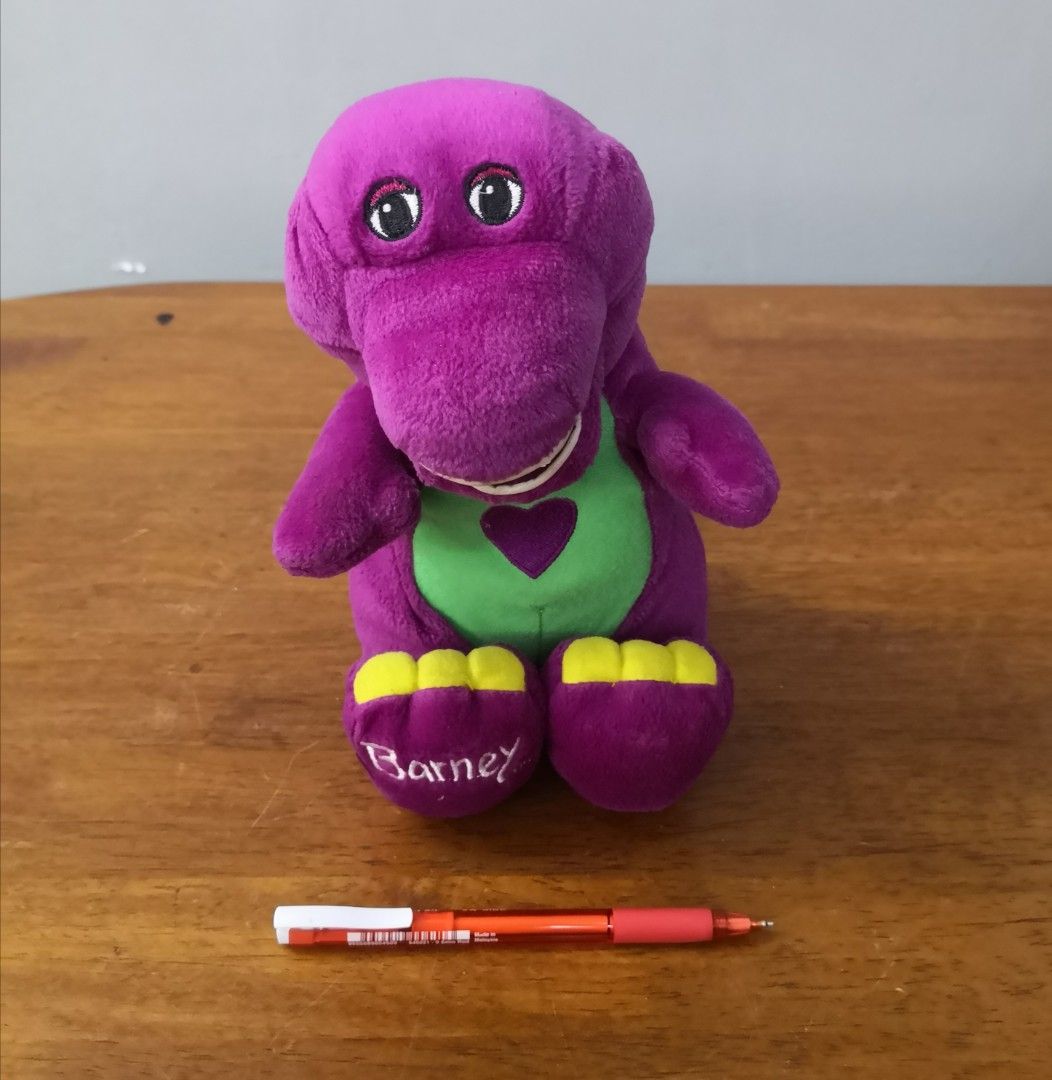 Battery operated Barney soft toy, Hobbies & Toys, Toys & Games on Carousell