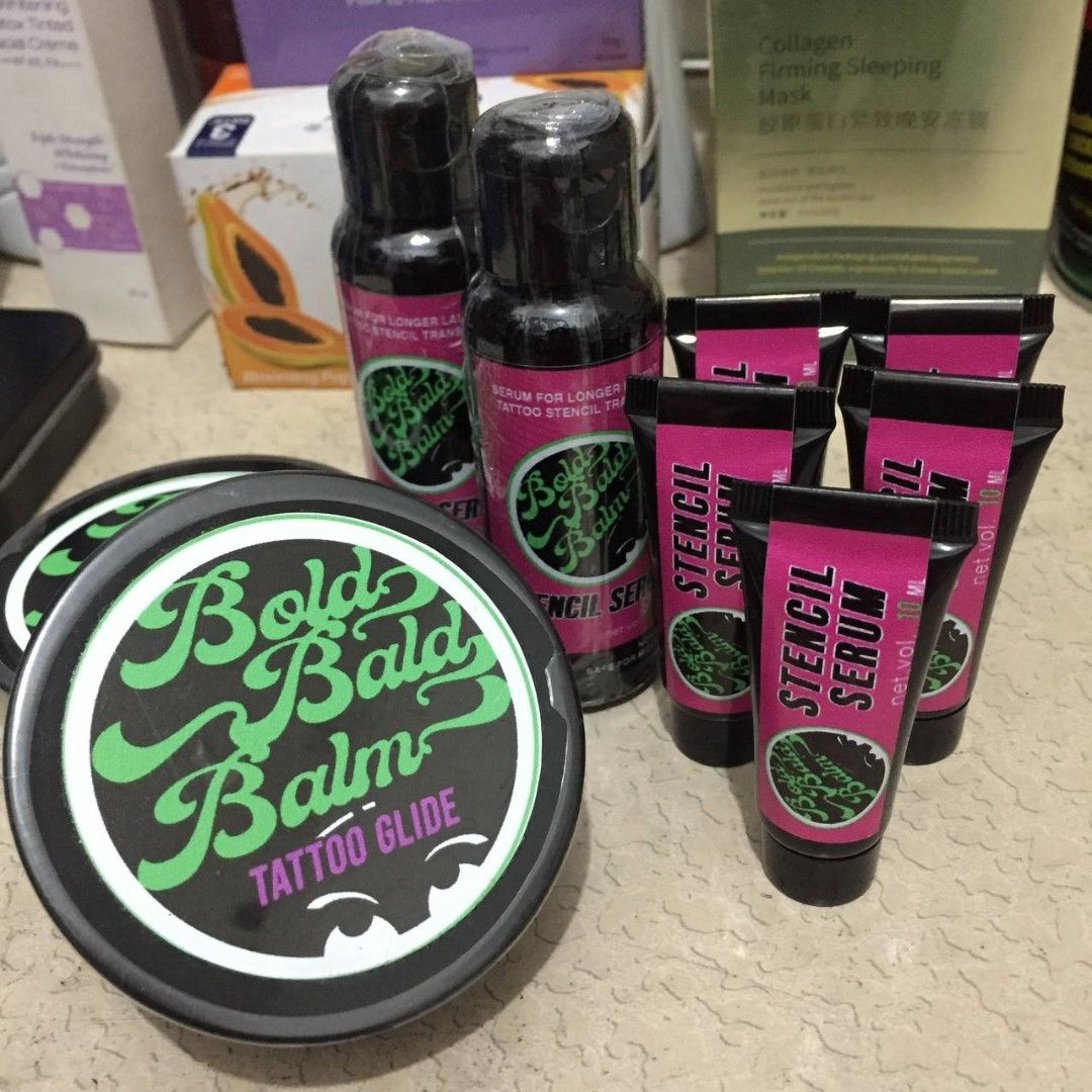 Bold Bald Balm Tattoo Glide and Stencil serum, Everything Else, Others ...