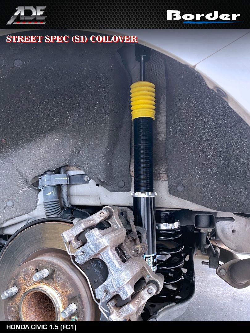 BORDER STREET SPEC (S1) COILOVER ON HONDA CIVIC 1.5 (FC1), Car ...