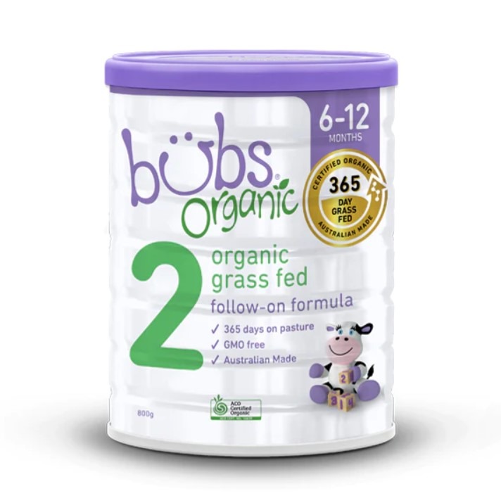 Bubs Organic Grass Fed Follow-on Formula Stage 2 800g, Babies & Kids ...