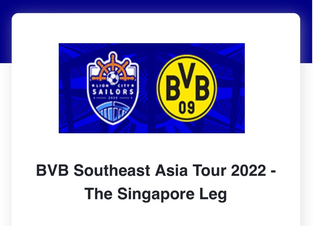 BVB Southeast Asia Tour 2022, Tickets & Vouchers, Event Tickets on Carousell
