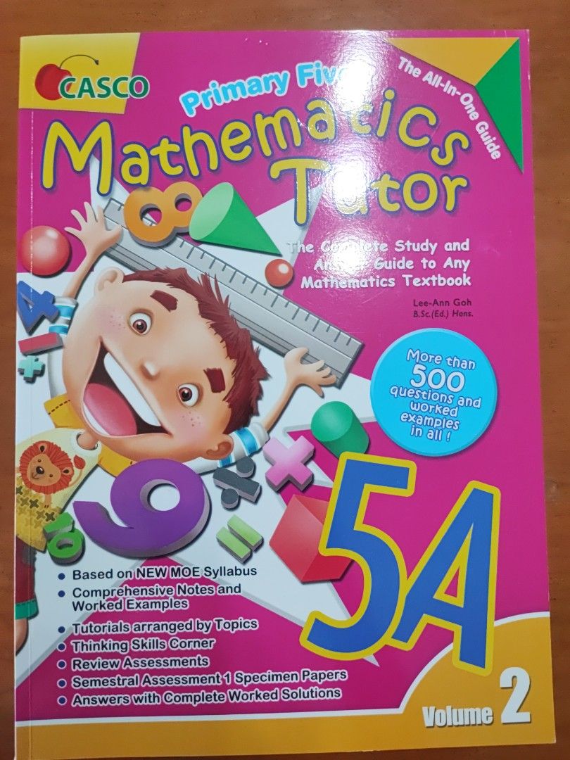 Casco Math Tutor 5A vol 2, Hobbies & Toys, Books & Magazines ...