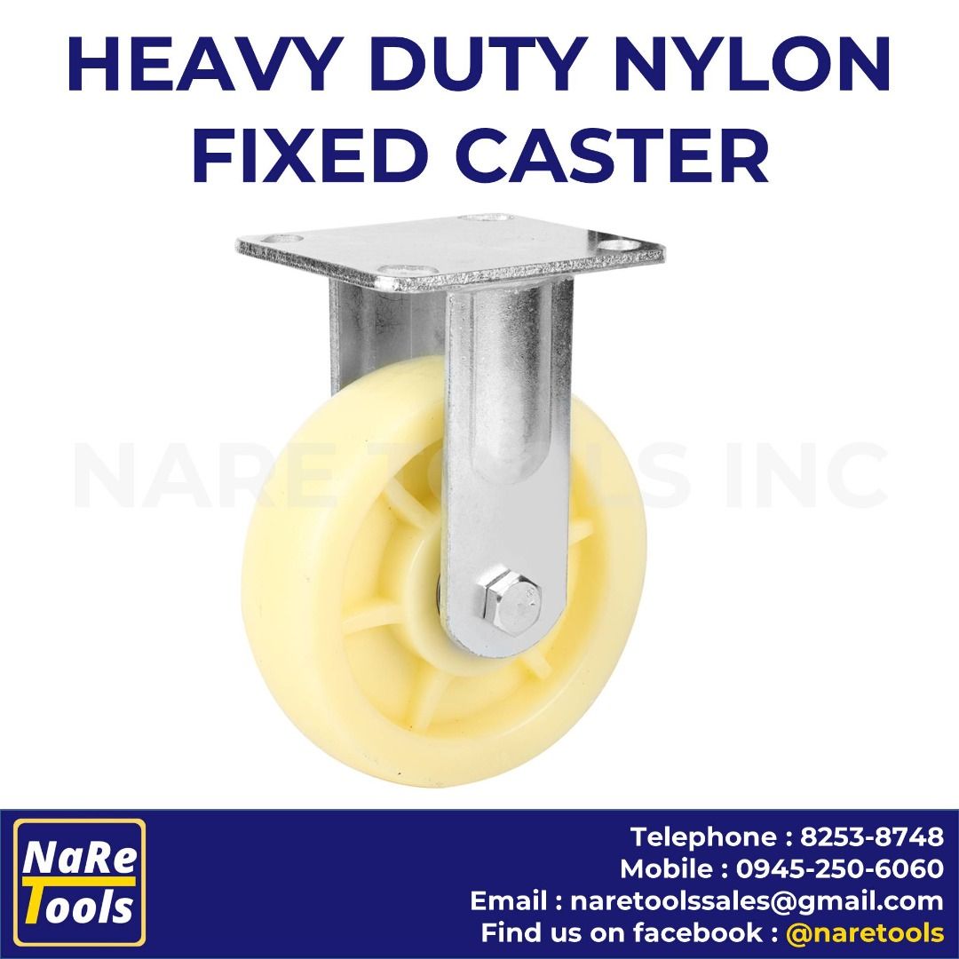 CASTER WHEEL - HD Nylon Fixed Caster Wheel, Commercial & Industrial ...