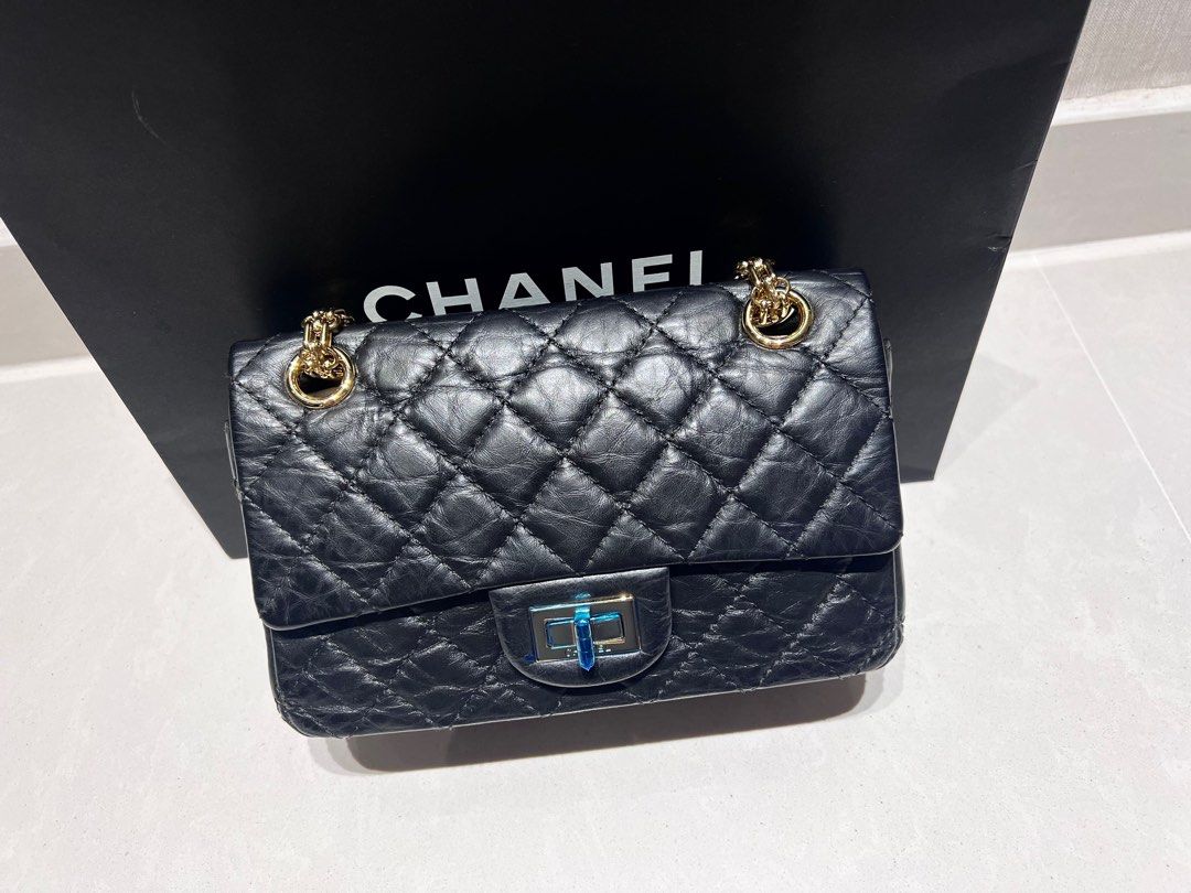 Chanel reissue mini distressed calfskin shiny ghw, Luxury, Bags ...