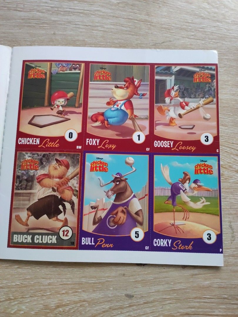 Chicken Little Disney with limited edition baseball cards vintage 2005 ...