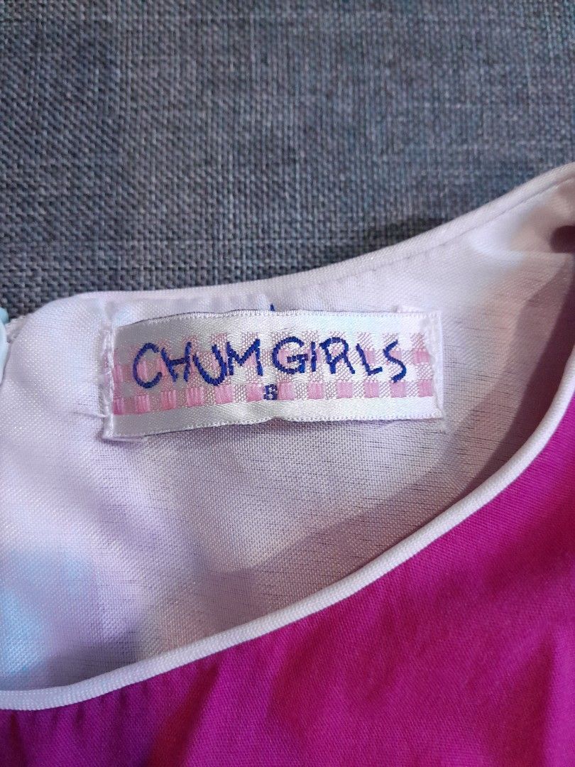 Chum Girls - Hot Pink Dress with Floral Design for Young Girls, Babies ...