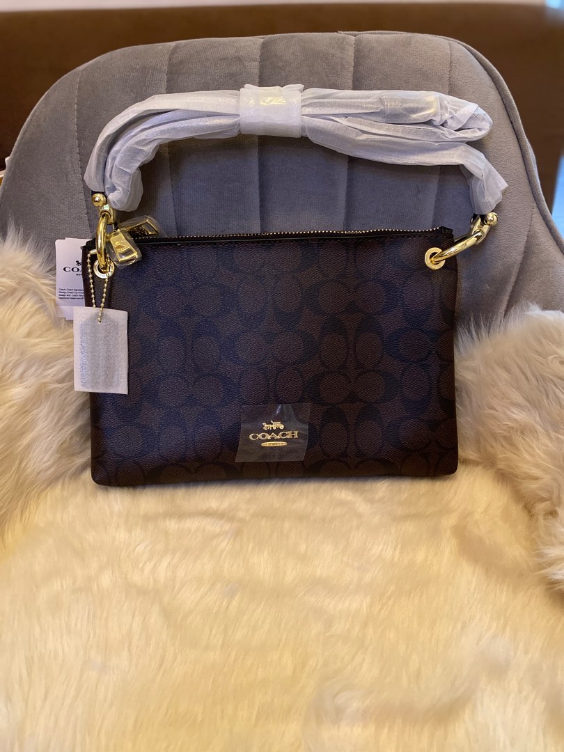 Coach double zip crossbody bag, Luxury, Bags & Wallets on Carousell