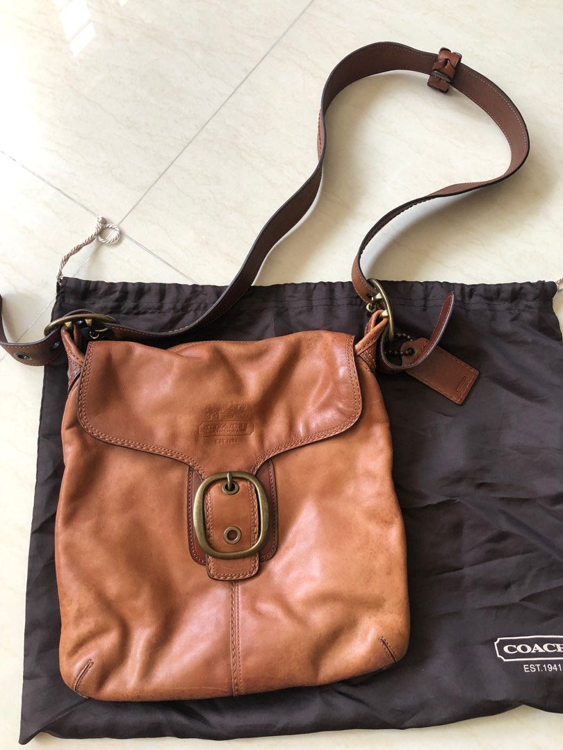 Coach Sling Bag (Brown), Women's Fashion, Bags & Wallets, Cross-body ...