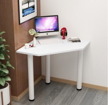 Corner table Small household mini office computer desk corner arc ...