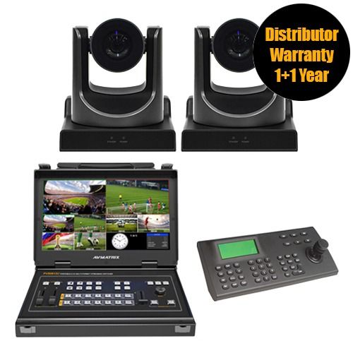 Cross Evolution VX63CL PTZ 4K Camera (2 Units) + AVMatrix PVS0613U (1 Unit) + VHD-K76 PTZ ...