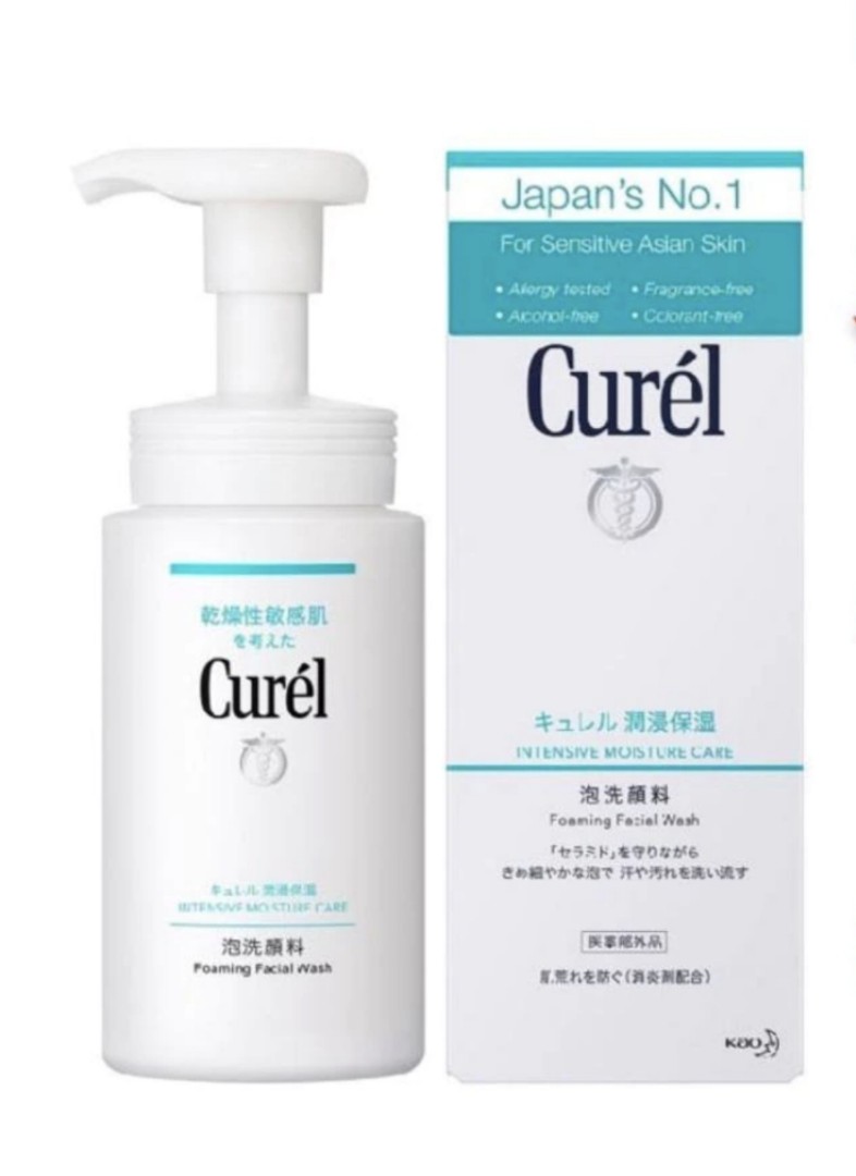CUREL Foaming Facial Wash, Beauty & Personal Care, Face, Face Care on ...