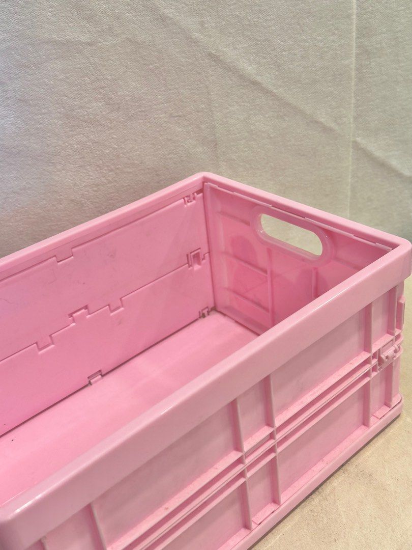 Cute Pink Storage Box, Furniture & Home Living, Home Improvement ...
