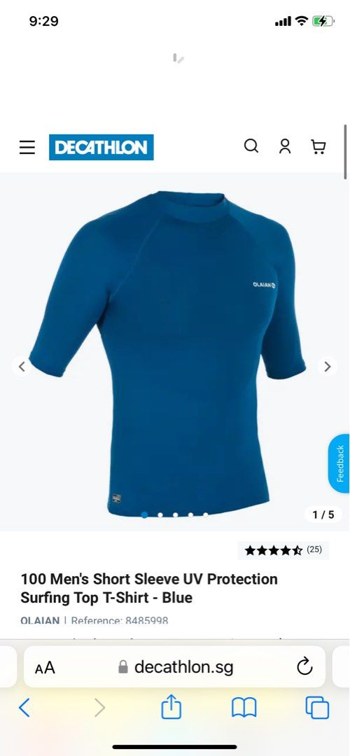 Decathlon Men rash guard surf top, Men's Fashion, Activewear on Carousell