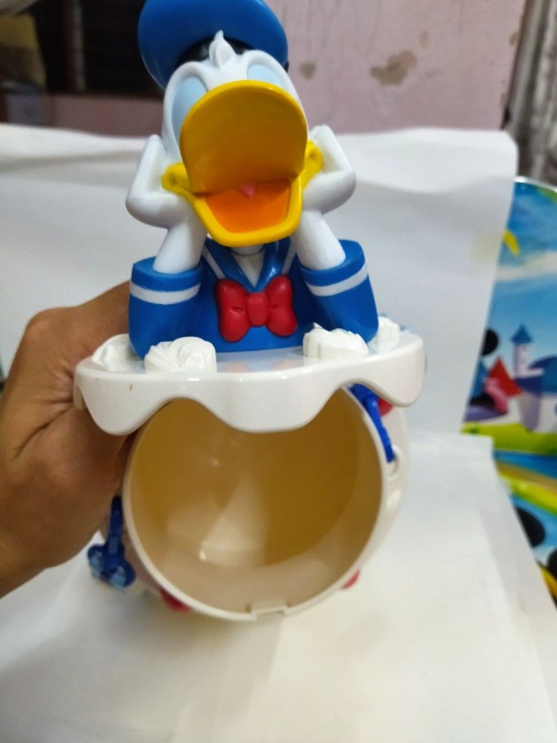 Disney Happy Birthday Donald Duck Cake Popcorn Bucket, Hobbies & Toys ...