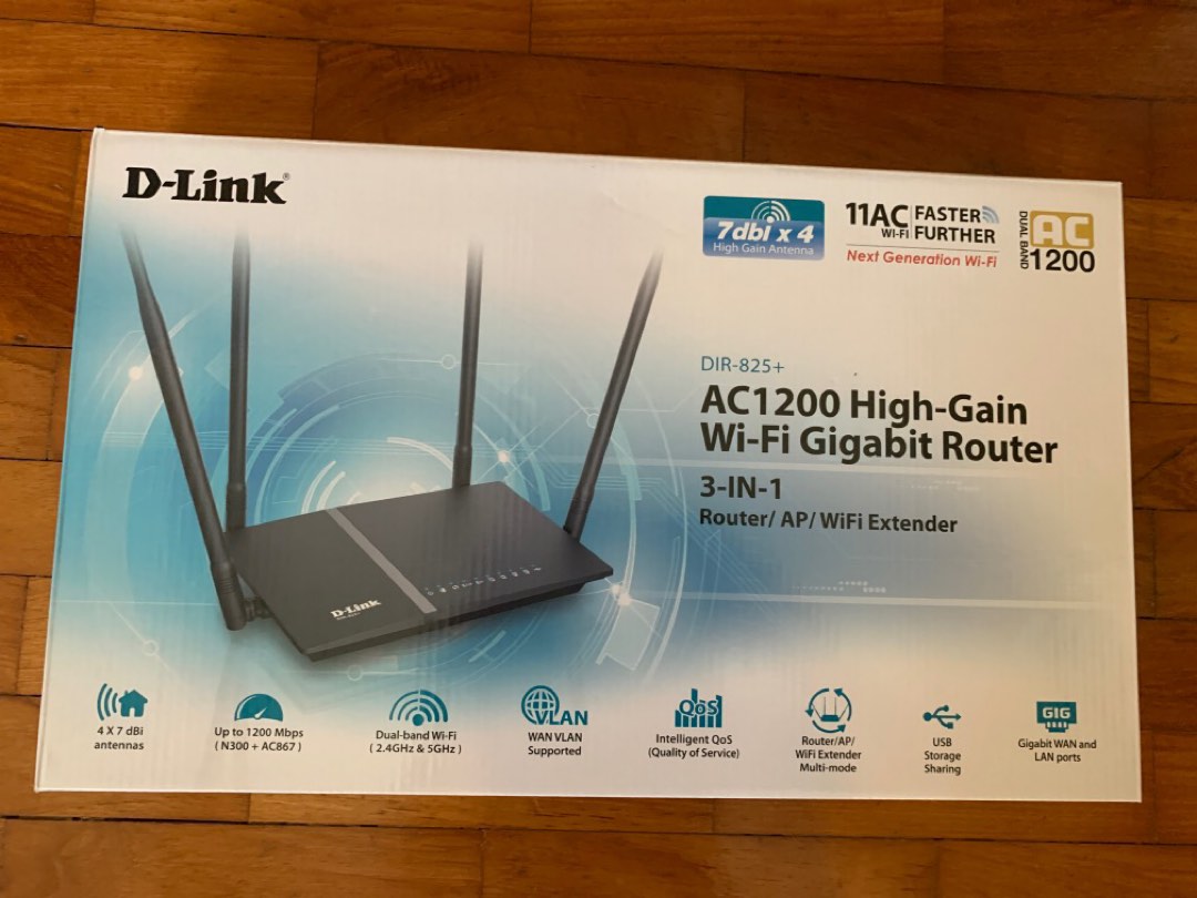 D-Link Router DIR-825+, Computers & Tech, Office & Business Technology ...