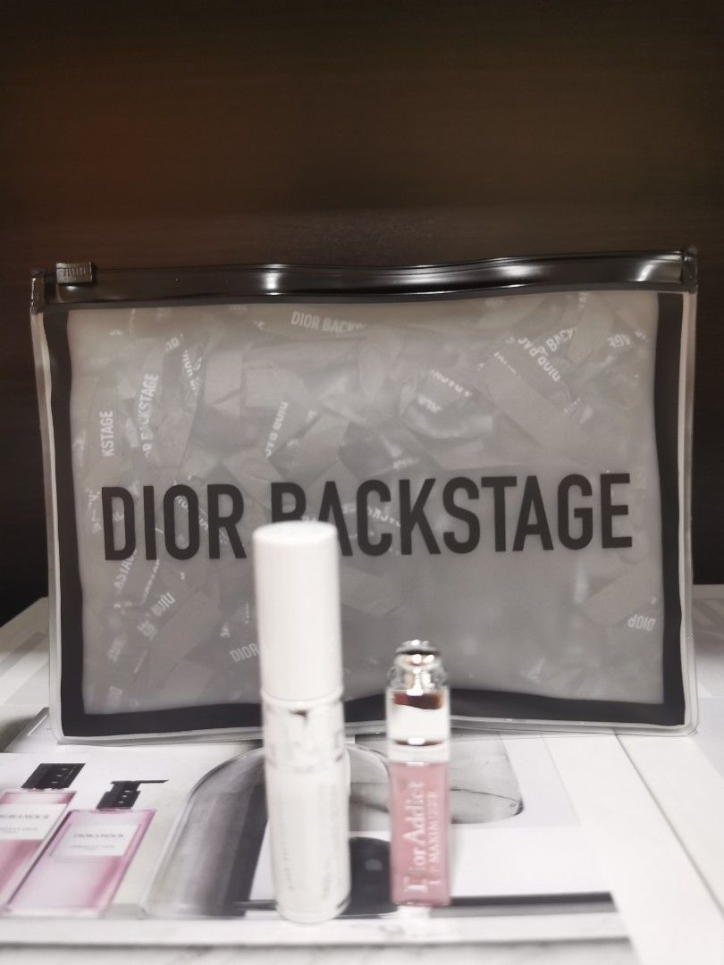 DlOR Backstage Pouch with Diorshow Maximiser 3D mascara 4ml and lip ...