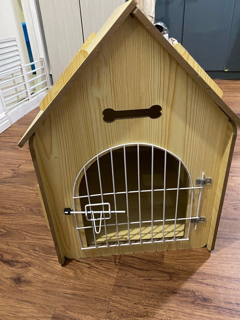 Dog Cage Wooden Aesthetic, Pet Supplies, Homes & Other Pet Accessories ...
