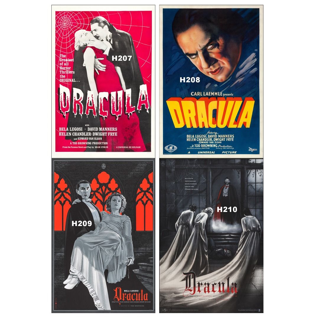 DRACULA 1931 POSTERS BELA LUGOSI PART 2, Hobbies & Toys, Memorabilia ...