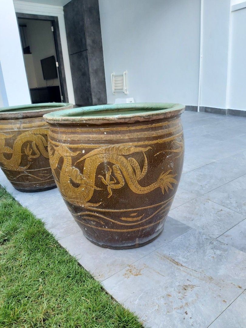 Dragon Pots $20 per pot, Furniture & Home Living, Gardening, Pots ...
