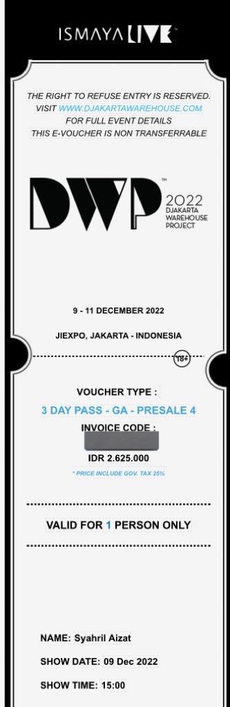 DWP 2022 TICKET, Tickets & Vouchers, Event Tickets on Carousell