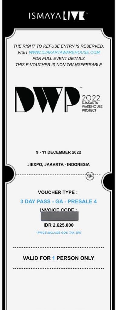 DWP 2022 TICKET, Tickets & Vouchers, Event Tickets on Carousell
