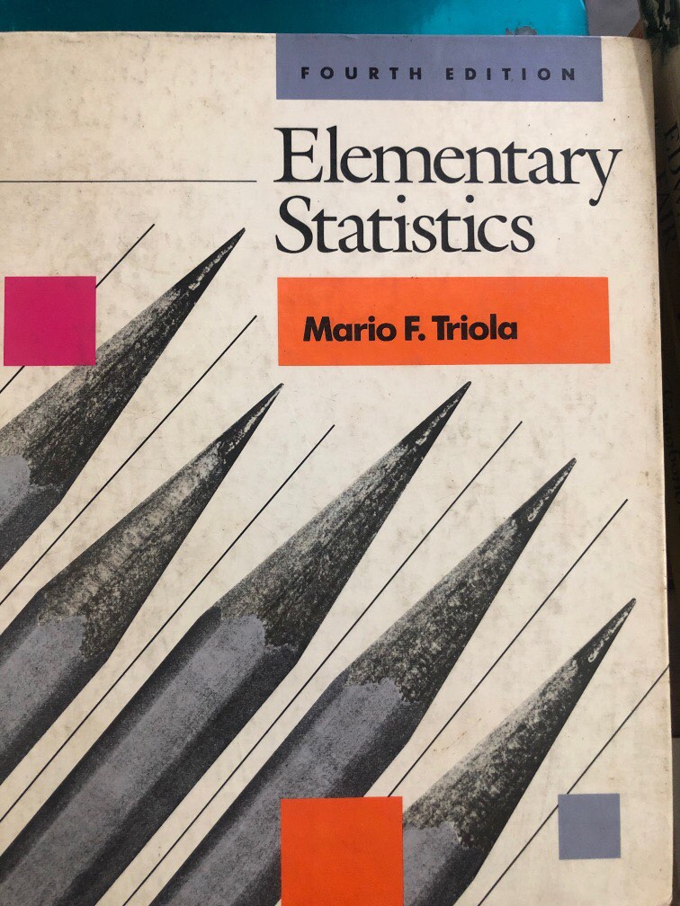 Elementary Statistics 4th ed by Mario Triola, Hobbies & Toys, Books ...