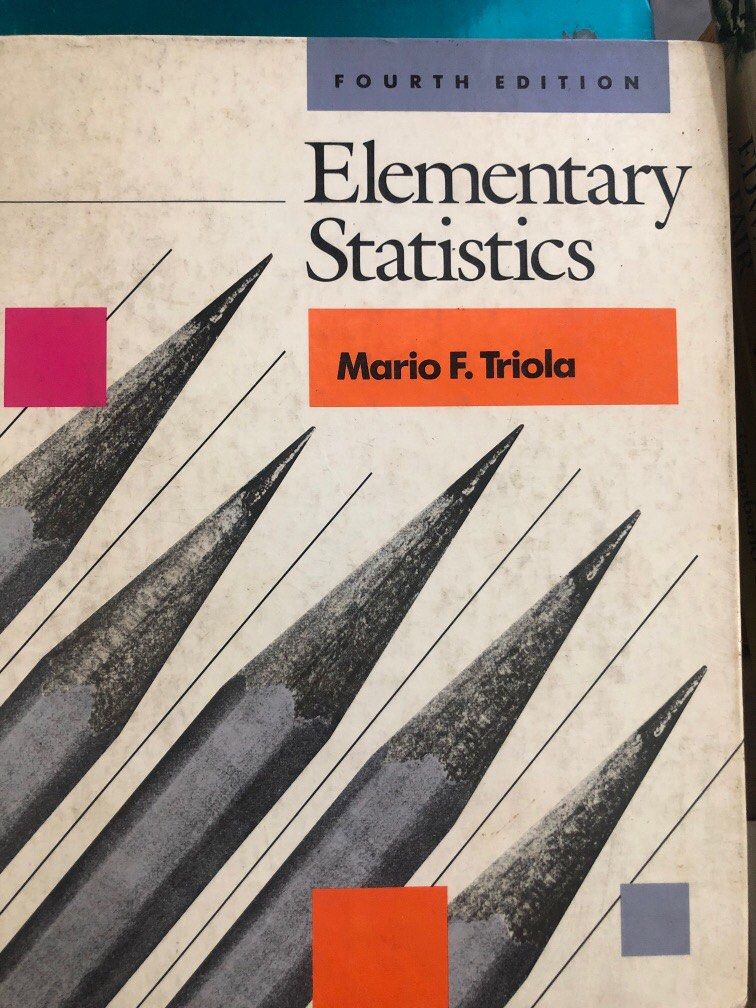 Elementary Statistics 4th ed by Mario Triola, Hobbies & Toys, Books ...