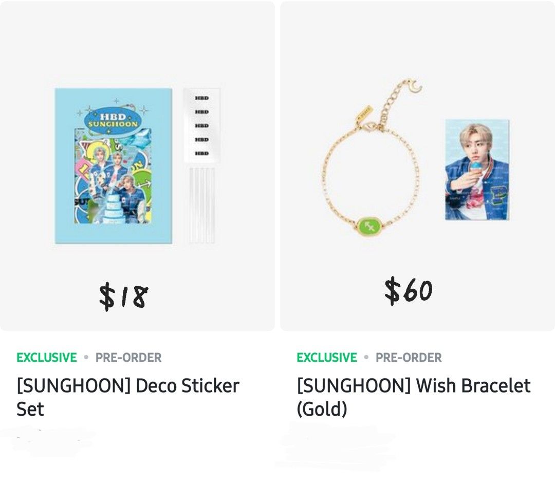 Enhypen Sunghoon & NI-KI's Birthday Merch, Hobbies & Toys, Memorabilia ...