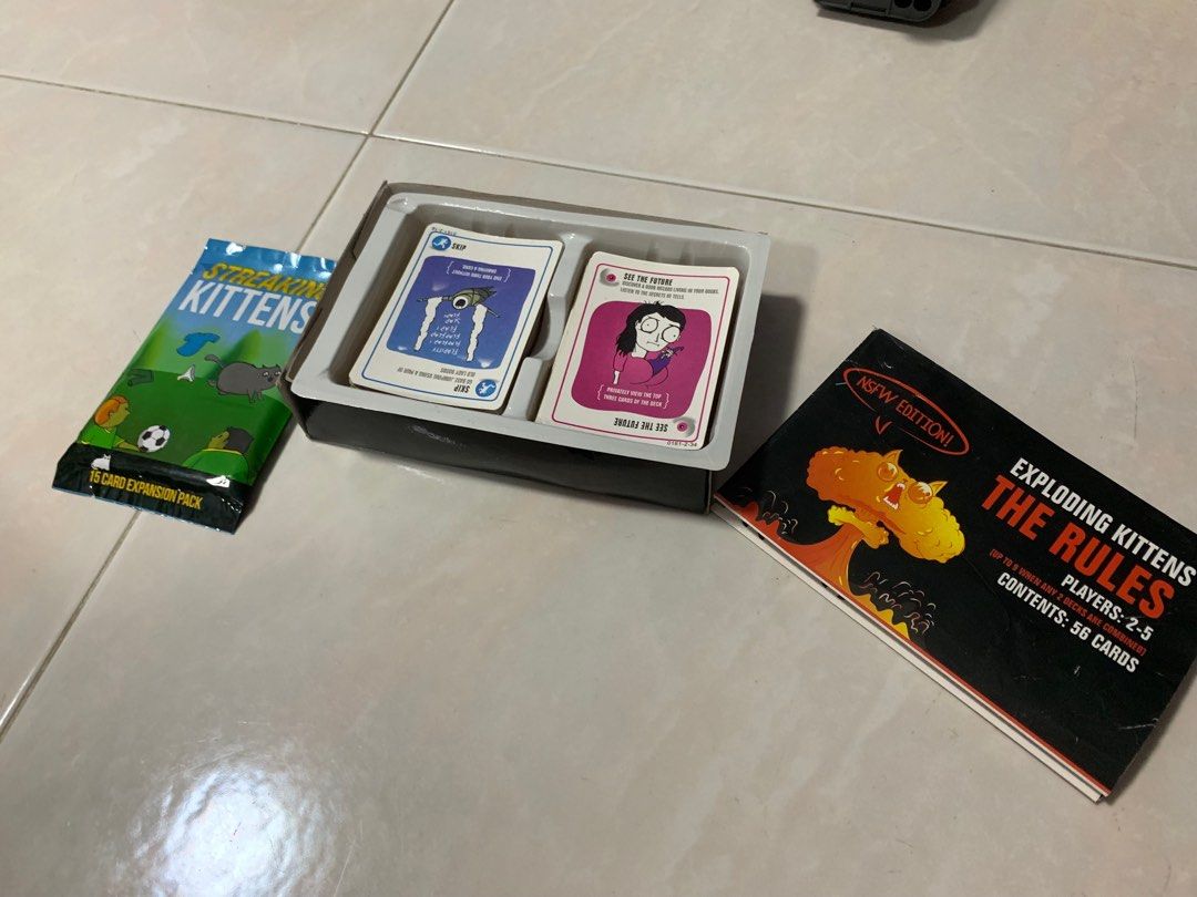 [Free shipping] Exploding kittens NSFW Deck, Hobbies & Toys, Toys ...