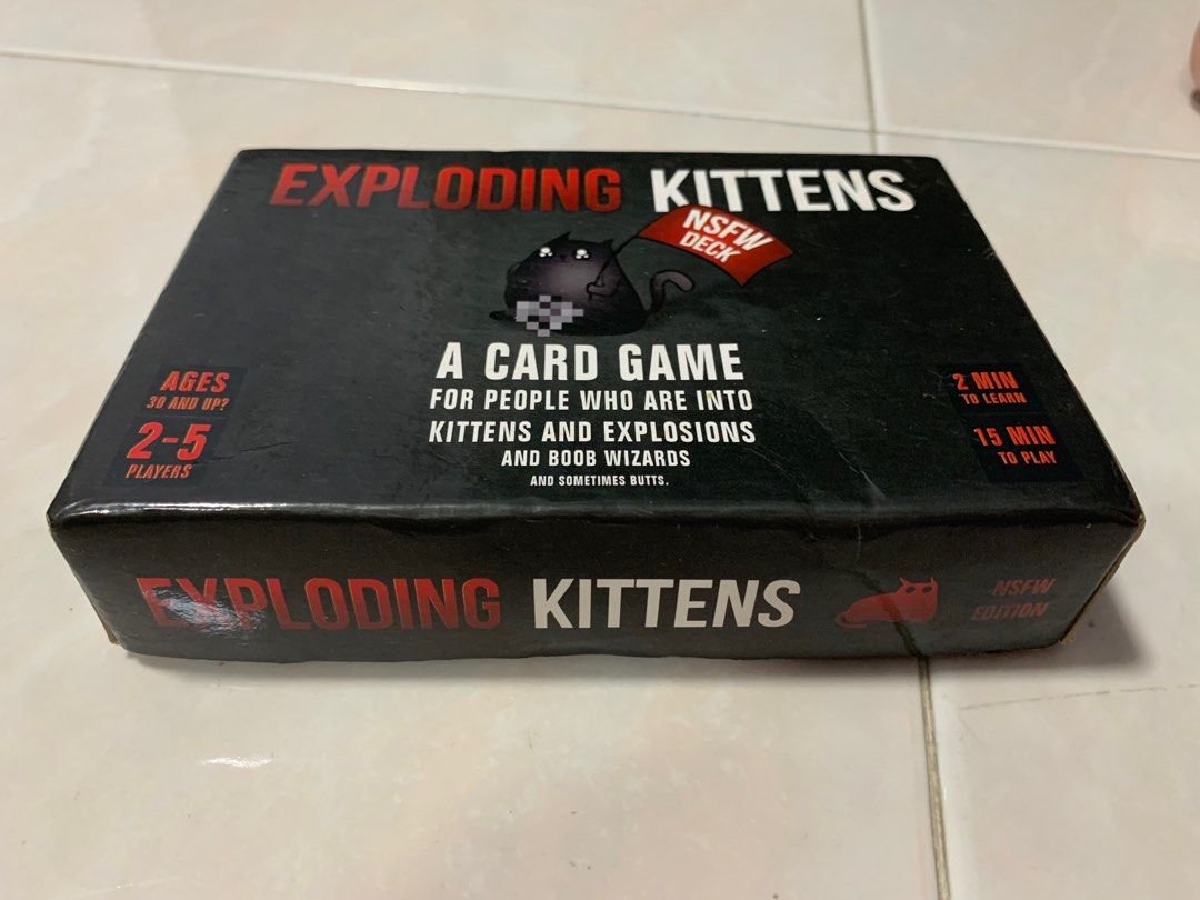 [Free shipping] Exploding kittens NSFW Deck, Hobbies & Toys, Toys ...