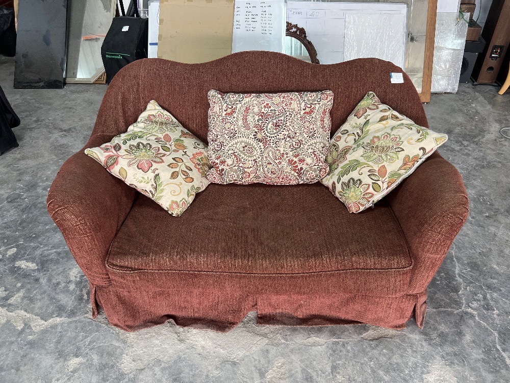 FELLA DESIGN Fabric 2 Seater Sofa Brown Colour / FELLA DESIGN Kain Sofa ...
