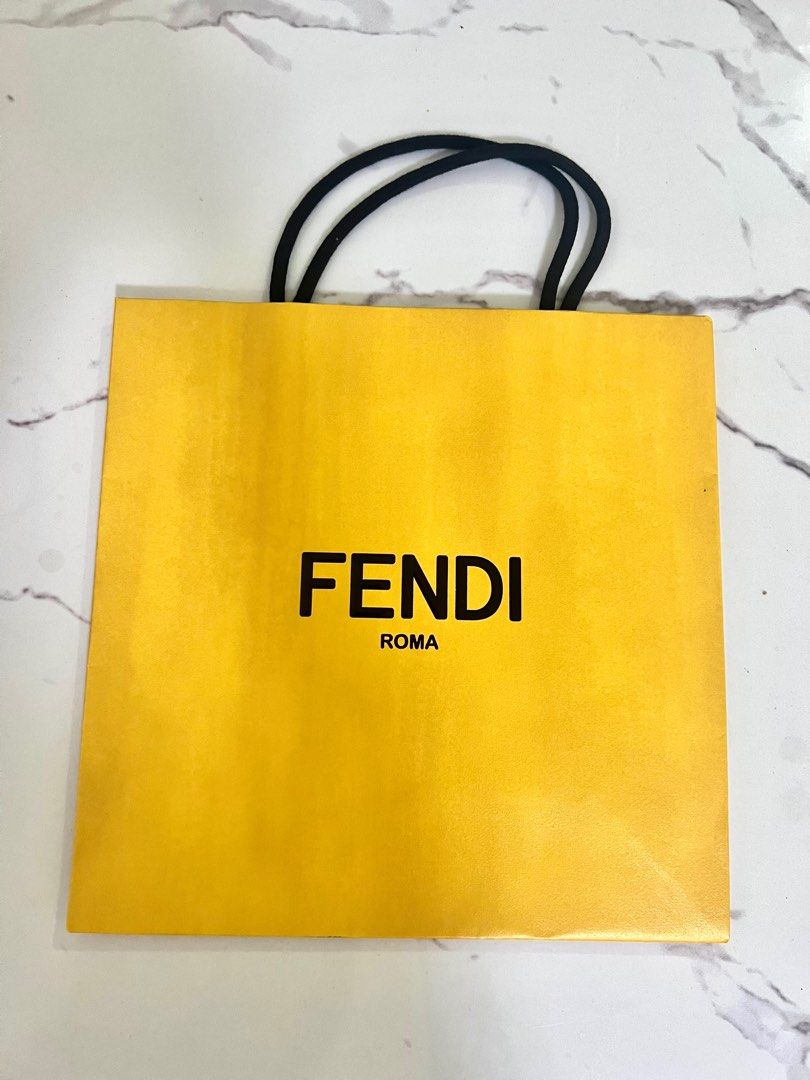 Fendi mid-sized Paper Bag, Luxury, Bags & Wallets on Carousell