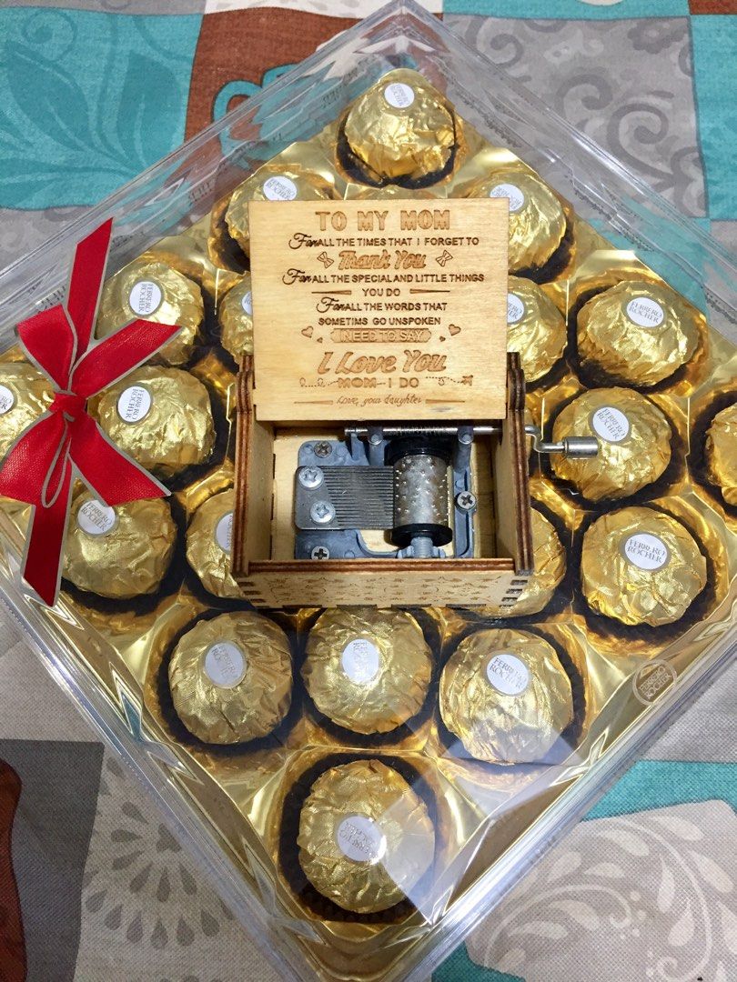 Ferrero Rocher T24 with Hand Cracked Music Box You Are My Sunshine ...
