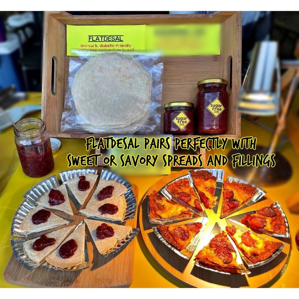 Flatdesal by Sugarfree Zone PH | 7-inch flat bread | sugar free ...