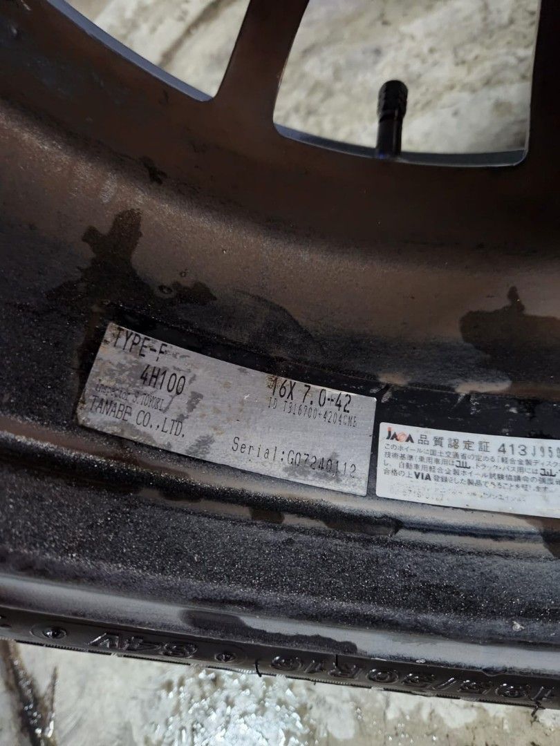 Genuine & rare! SSR TYPE F lightweight wheels/ rims pcd 4x100, 16x7jj ...