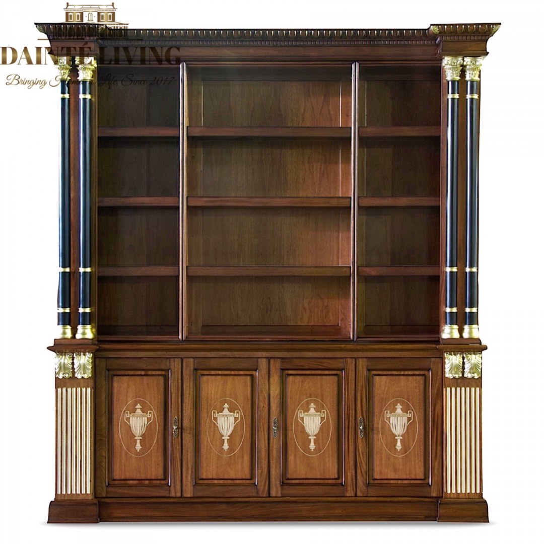 Georgian English Four Doors Open Bookcase, Furniture & Home Living ...