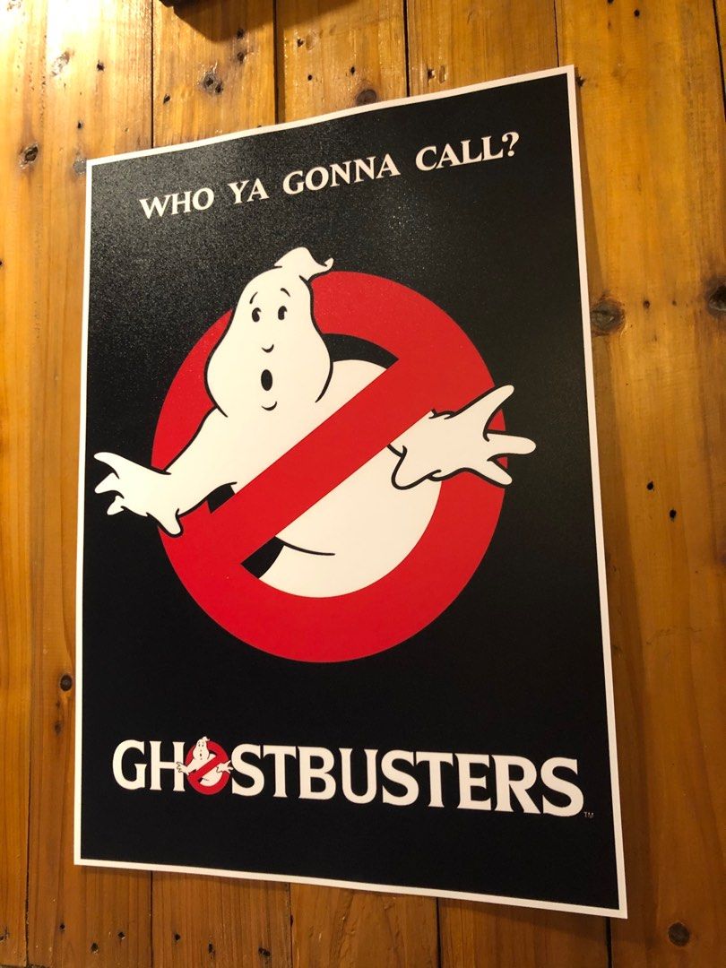Ghostbusters Retro Vintage Classic Movie Cartoon Poster, Hobbies & Toys ...