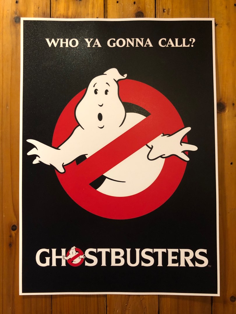 Ghostbusters Retro Vintage Classic Movie Cartoon Poster, Hobbies & Toys ...