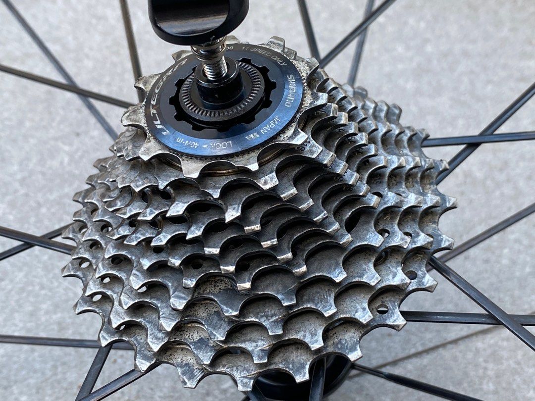 Giant SLR1 55mm Aero Carbon Rim Brake wheelset ( w tires and cassette ...