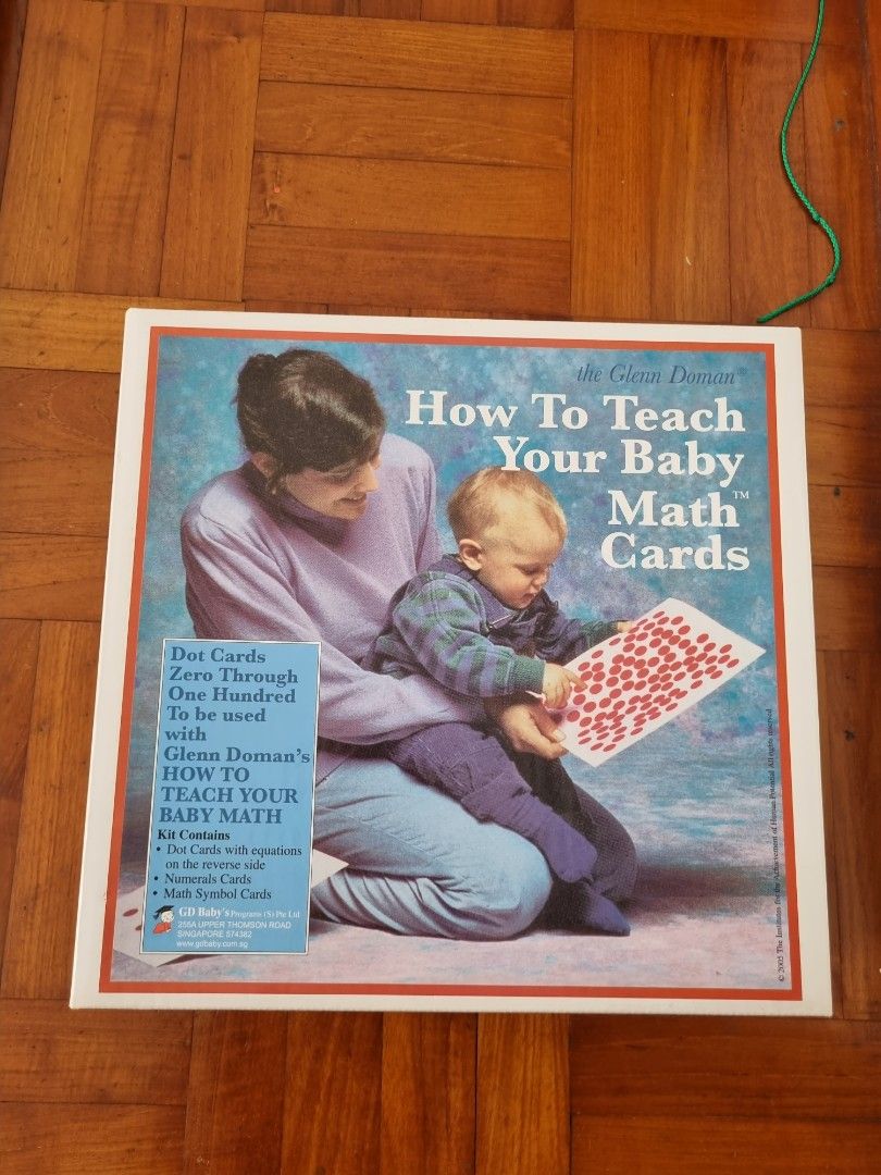 Glenn Doman - How to teach your baby Math Cards, Hobbies & Toys, Books ...