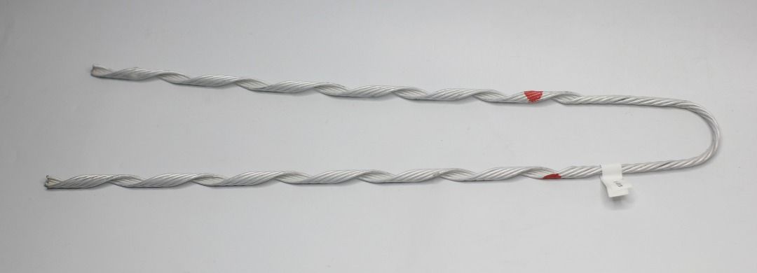 GUY-GRIP GALVANIZED STEEL 3/16 RED, PREFORMED GUY GRIP DEAD END, POWER FITTING TELCO ISP TOWER ...