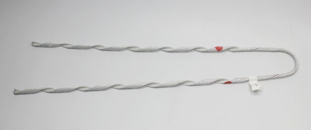 GUY-GRIP GALVANIZED STEEL 3/16 RED, PREFORMED GUY GRIP DEAD END, POWER ...